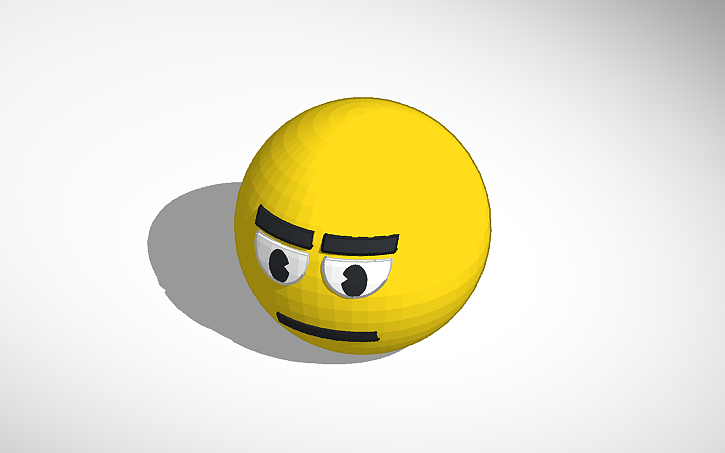 3d Design Emoji Face Tinkercad