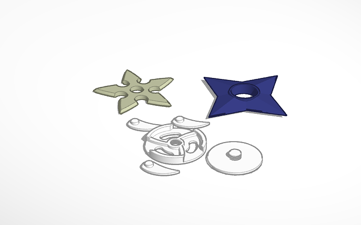 3D design ninja star | Tinkercad