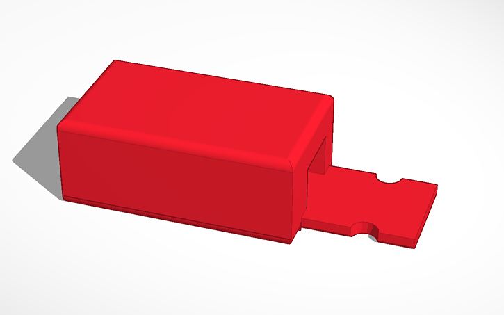 3D design CC1111 stick + USB cable protector - Tinkercad