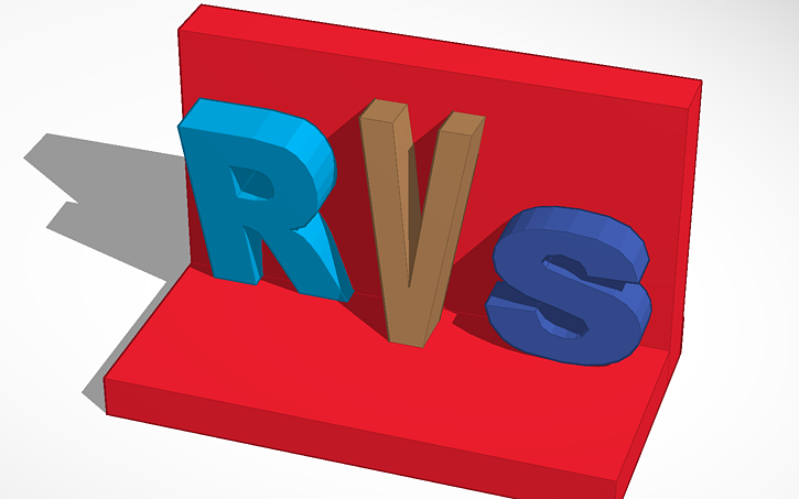 3D design RVS - Tinkercad
