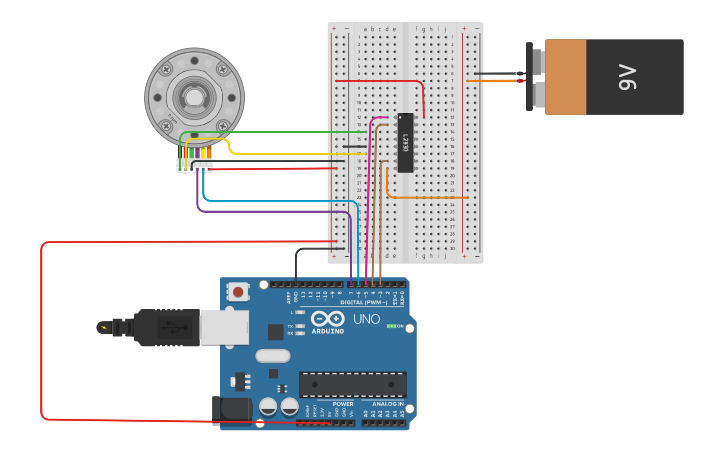 Circuit Design Dc Motor With Encoder Angelagao Tinkercad