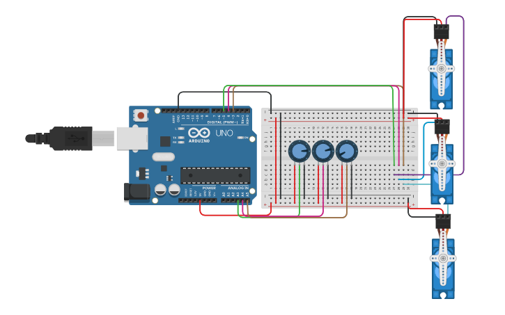 Circuit design Robot - Tinkercad