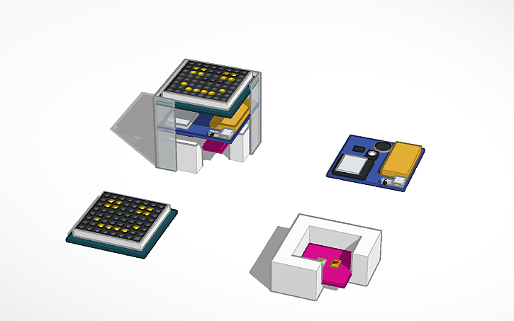 3D design Exploded Anypawn - Tinkercad