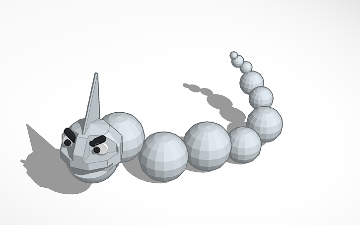3d Design Pokemon Onix Tinkercad