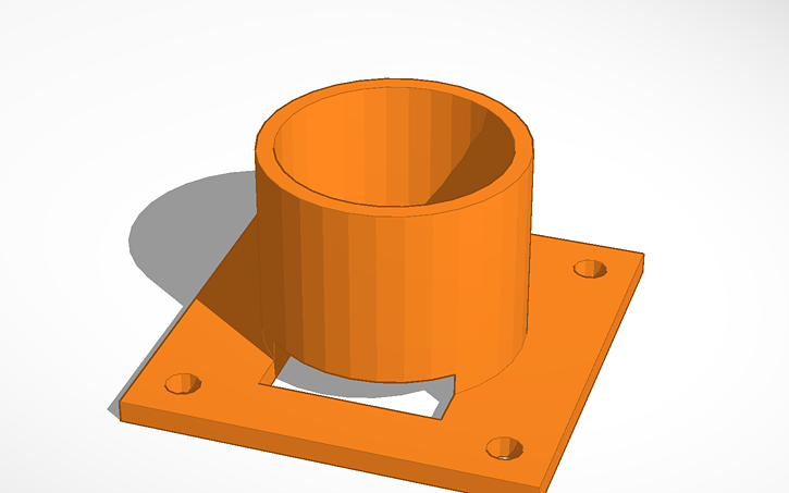 3D design Rpi camera microscope adapter - Tinkercad