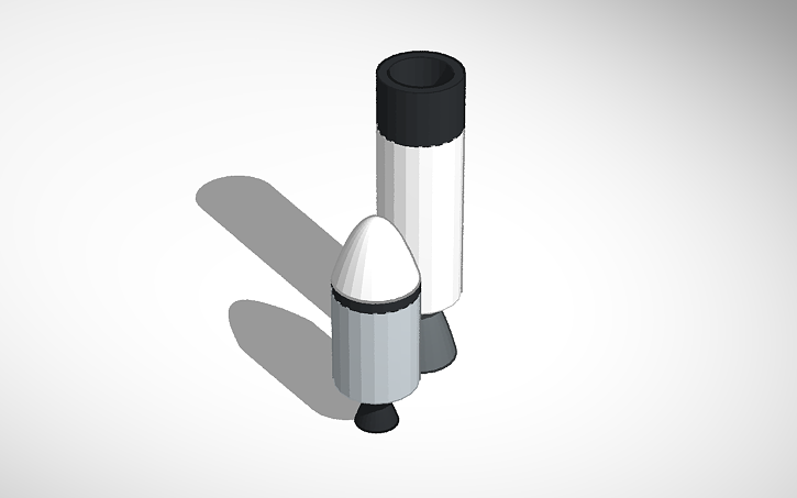 3d Design Rocket Tinkercad