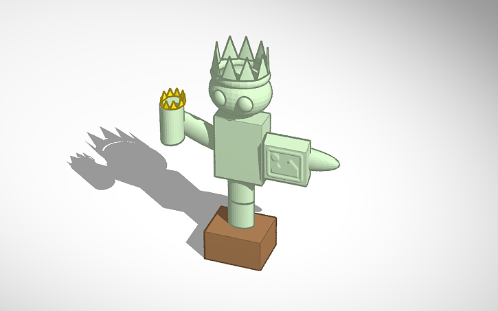 3D design statue of liberty | Tinkercad