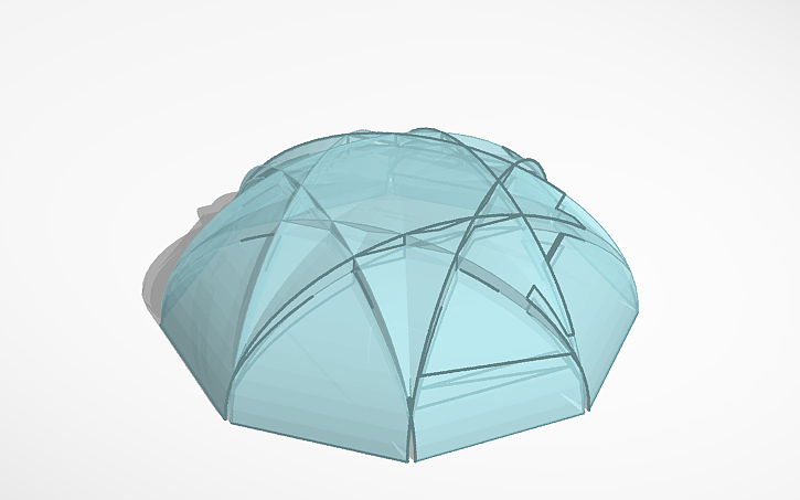 3D design Glass Dome - Tinkercad