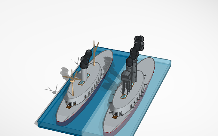 3D design USS Dunderberg IronClad - Tinkercad