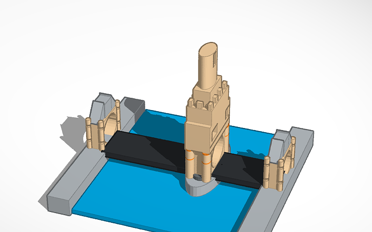 3D design bridge - Tinkercad