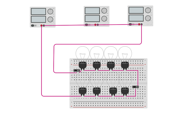 Circuit design Circuito en serie - Tinkercad