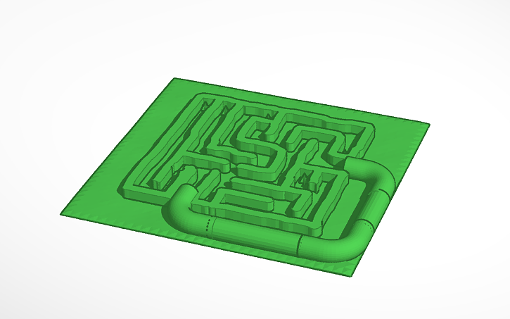 3D design maze | Tinkercad