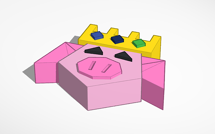 3D design Technoblade Keychain - Tinkercad