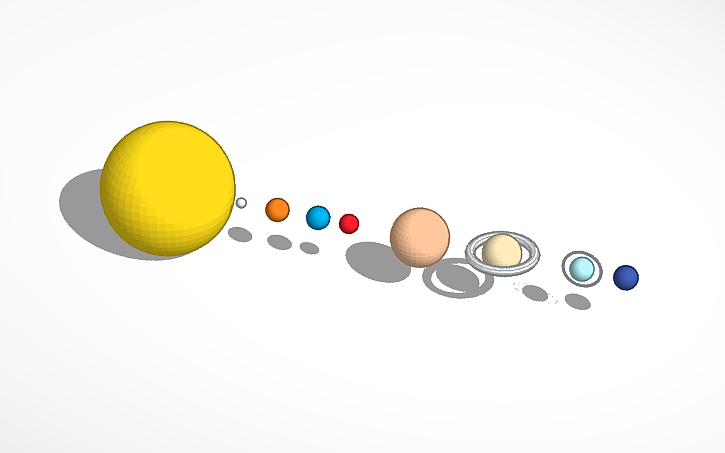 3D design Solar System - Tinkercad