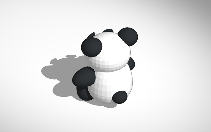3D design panda | Tinkercad