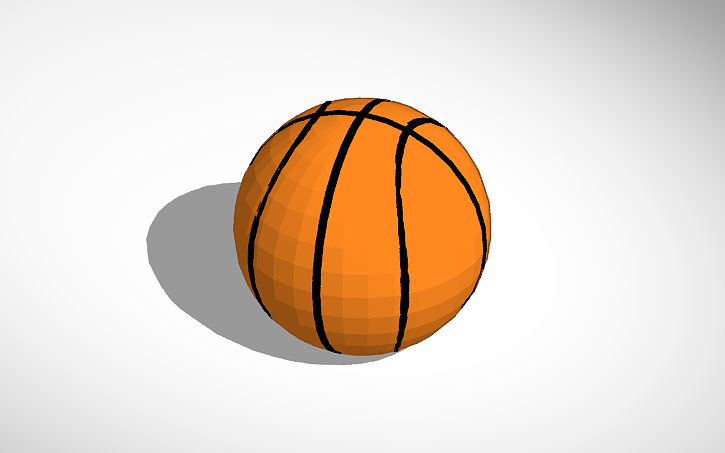 3D design Basketball - Tinkercad