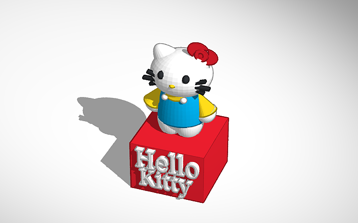 3D design Hello Kitty - Tinkercad