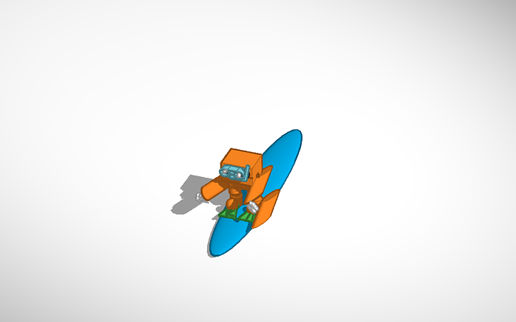 3D design surfer bob - Tinkercad