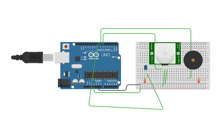 Circuit design MIC 6 exercicio | Tinkercad