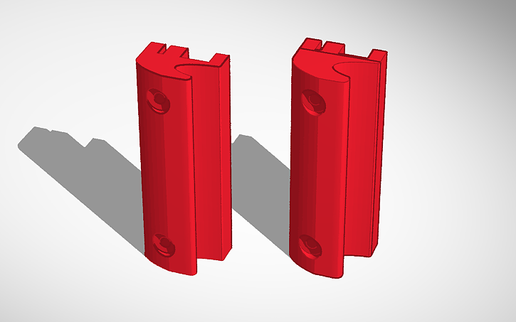 3D design patio door handle - Tinkercad