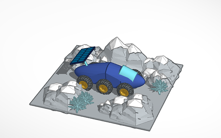 3D design Moon rover - Tinkercad