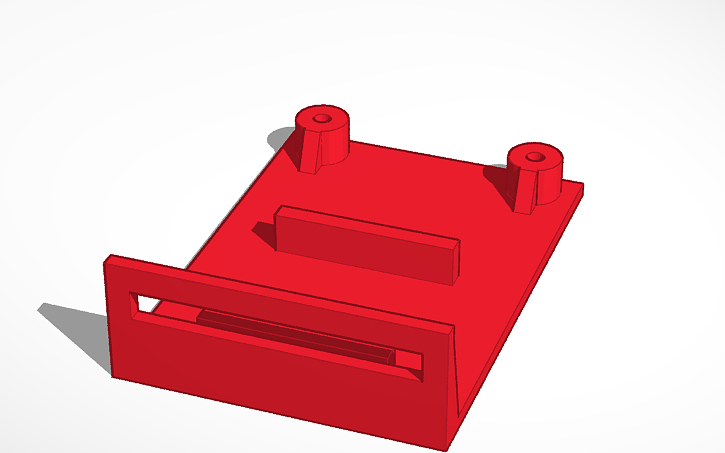 3D design SD card mounting frame | Tinkercad
