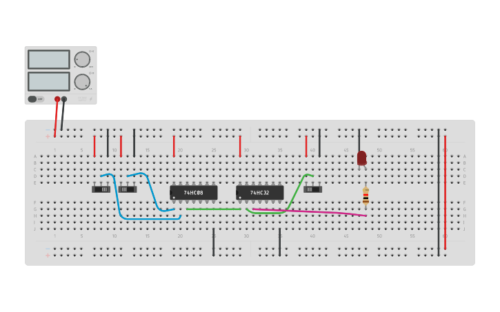 Circuit design QUESTÃO 1 - PROVA - Tinkercad