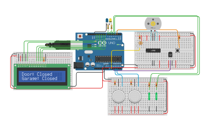 Circuit Design House Sensors Tinkercad
