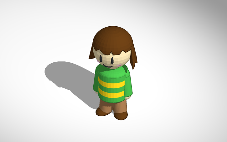 3D design Chara from "Undertale" - Tinkercad