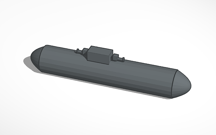 3D design submarine from roblox naval warfare - Tinkercad