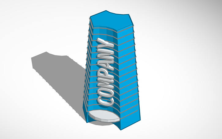 3D design Commercial Building 2 - Tinkercad