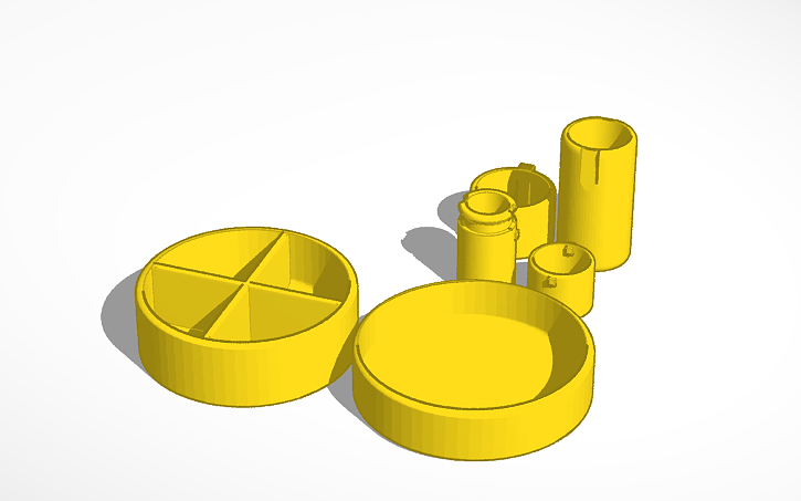 3D design Pill case - Tinkercad