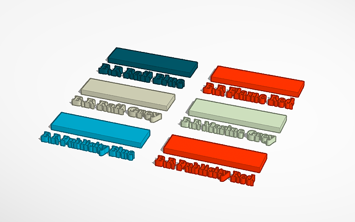 3D design British Rail Colours - Tinkercad