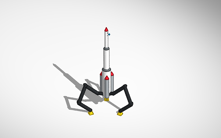 3D design Rocket to Mars - Tinkercad