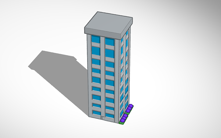 3D design Predio Daniel Vieira - Tinkercad