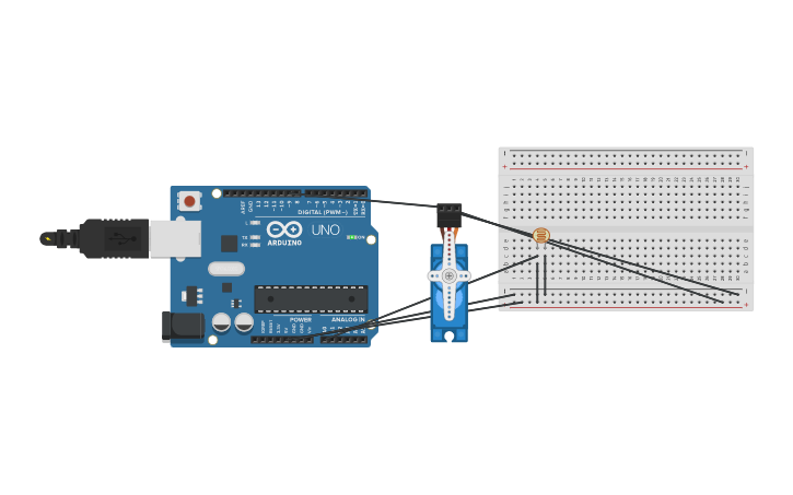 Circuit Design датчик света Tinkercad