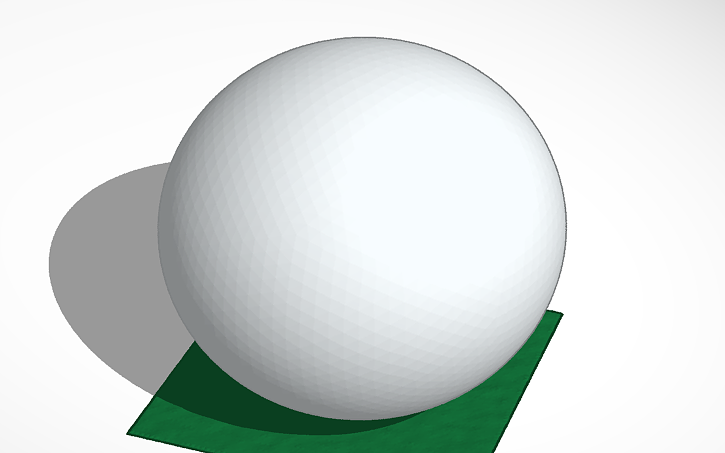 3D design Golf ball - Tinkercad