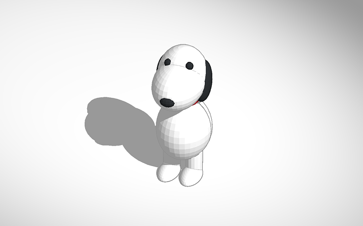 3D design Snoopy - Tinkercad