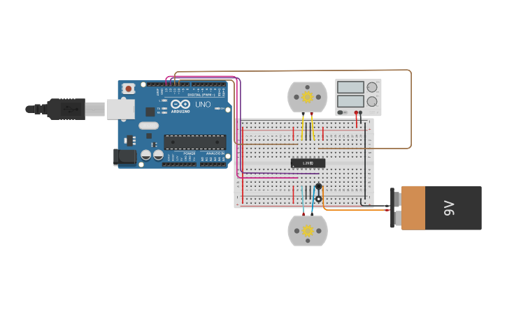 Circuit design Driver - Tinkercad