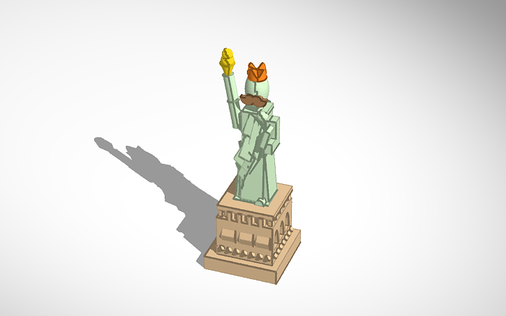 3D design STATUE OF LIBERTY - Tinkercad