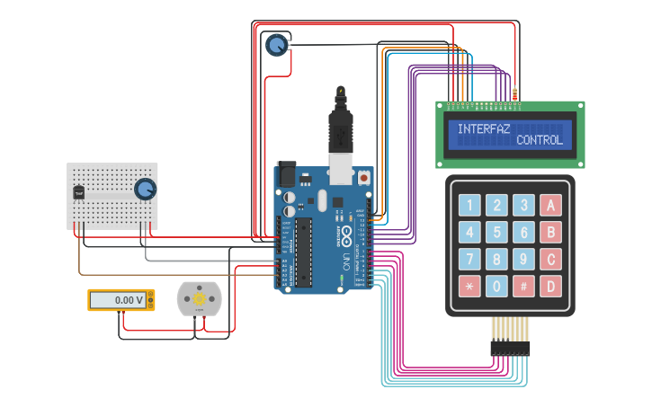Circuit design Copy of Calculadora - Tinkercad