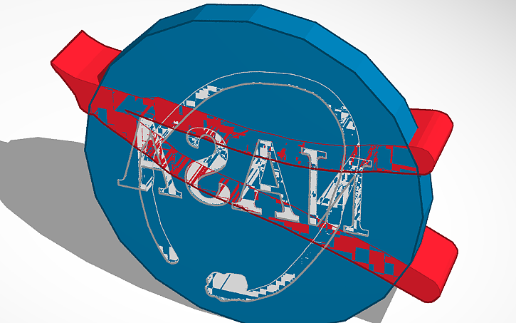3D design NASA LOGO | Tinkercad