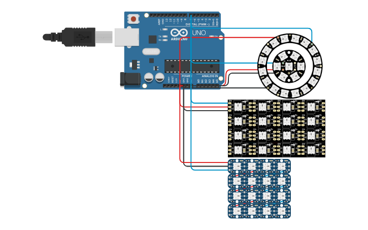 Circuit design LED STRIPS?!?!? - Tinkercad