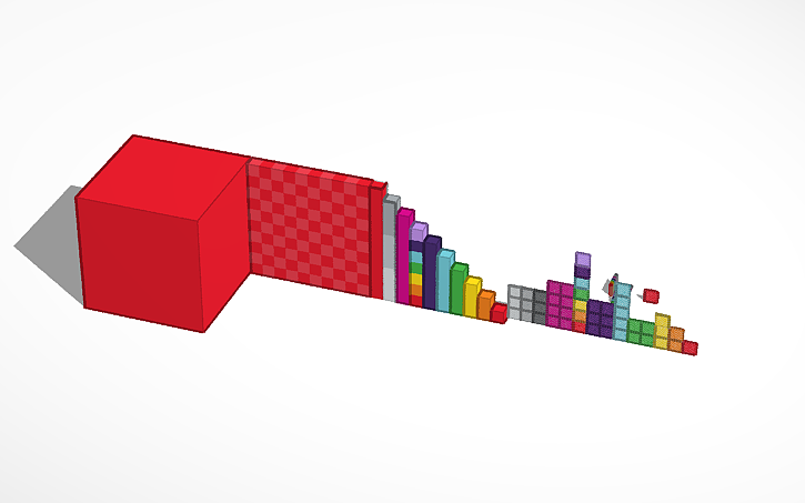 3D design Create your own Numberblock - Tinkercad