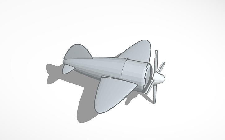 3D design Simple Airplane - Tinkercad