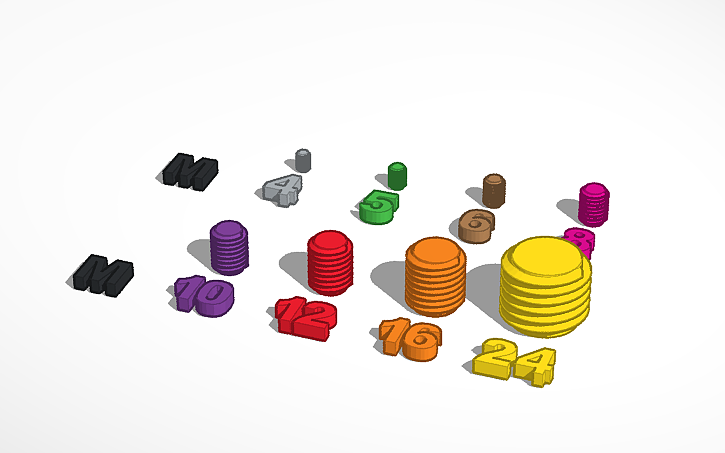 3D design ISO metric screw threads - M4 to M24 - Tinkercad