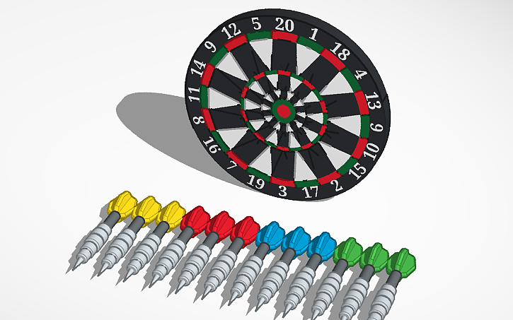 3D design Darts - Tinkercad