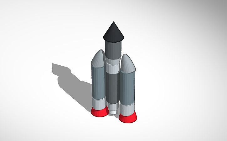 3D design Rocket - Tinkercad