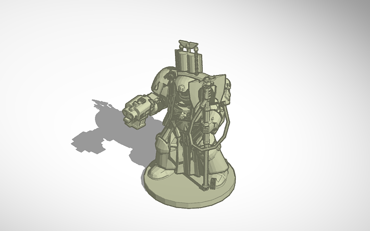 3D design Space Marine Librarian Terminator - Tinkercad