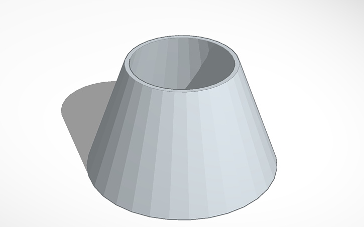 3D design Hollow cut cone - Tinkercad